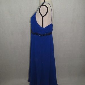 Eva Blue | Dresses | Eva Blue Strap Dress Size 4 Sleeveless Beaded New ...